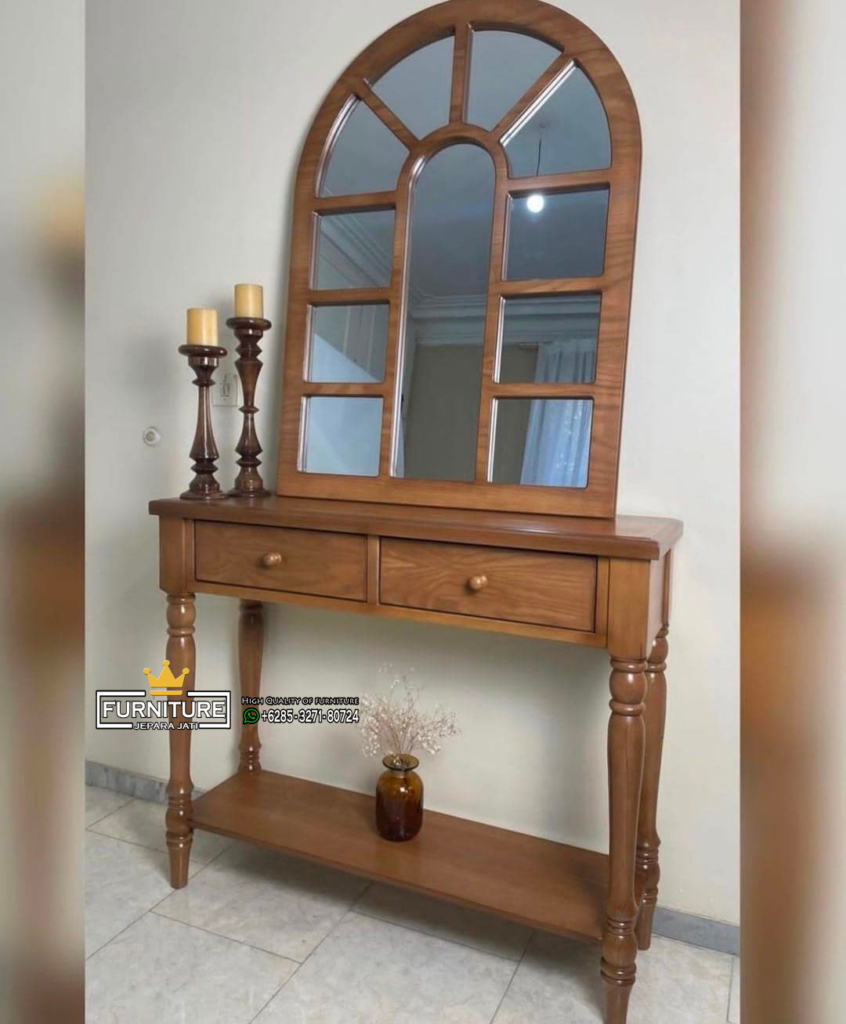 Meja Console Jati Minimalis Mewah | Jati Karya Furniture | Mebel Ukiran ...